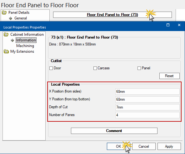 Panel with Multiple Panes