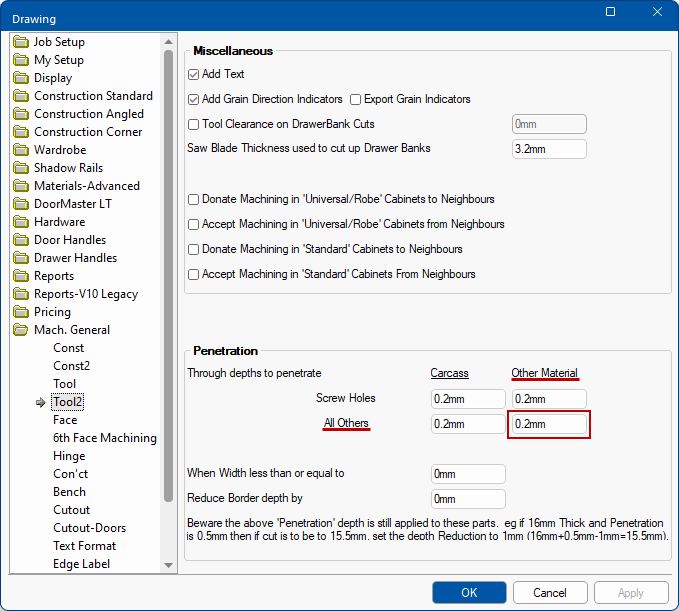 Poly Shape General Settings