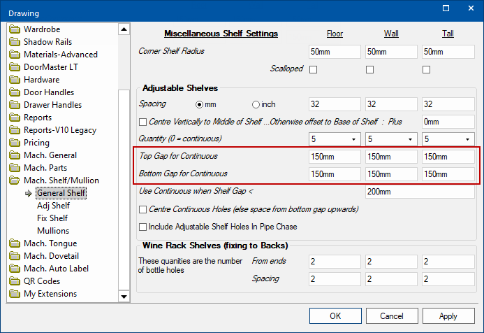 Machining General Shelf Page