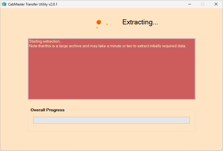 CabMaster Transfer Utility