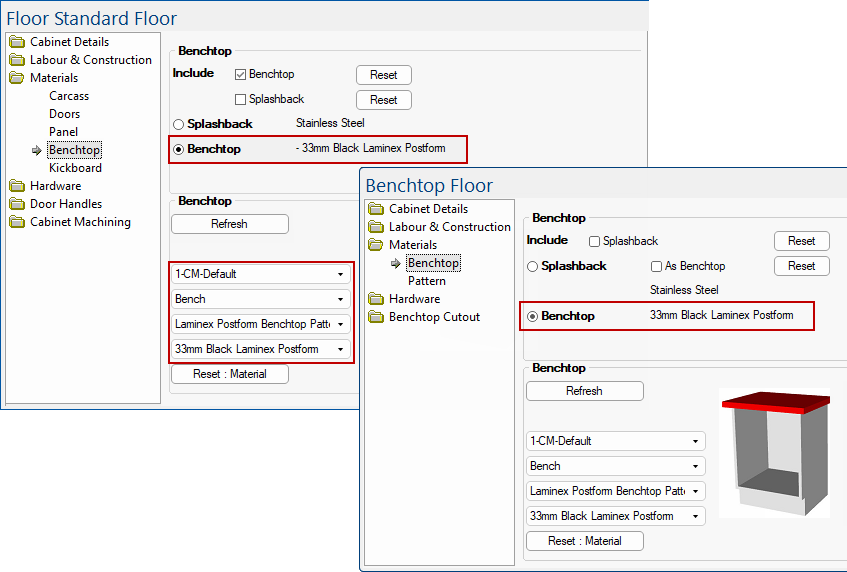 Pricing Benchtop using Price Tables