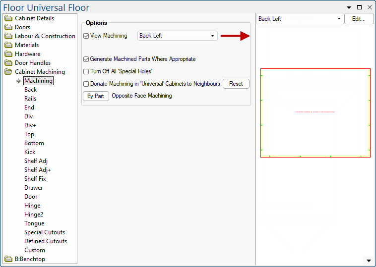 Universal Cabinet Machining